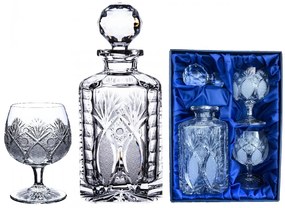 Onte Crystal Bohemia Crystal ručně broušený set na rum, brandy a koňak Exclusive 1+2