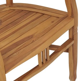 Zahradní židle 2 ks masivní teakové dřevo,  49432