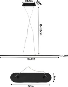 BERGE Stropní LED lampa 20W