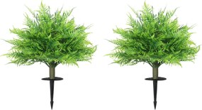 HOMCOM 2ks umělých kapradin Boston, 60 cm – realistické rostliny do obývacího pokoje, ložnice, zahrady, kanceláře | Aosom