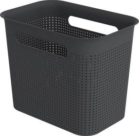 Rotho Úložný box s víkem a s madly BRISEN 7l, 26x18x21cm, černý