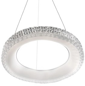 Toolight Závěsné LED osvětlení Crystal LE12 MS002-CP růžová zlatá 60 cm