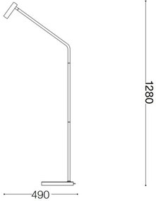 Ideal Lux - LED Stojací lampa EASY LED/3,5W/230V CRI 90 bílá
