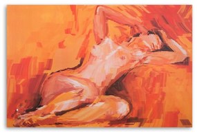 Obraz na plátně Nahá žena Orange - 60x40 cm