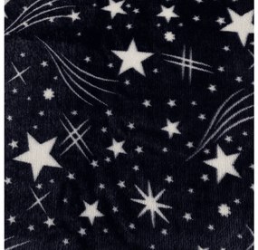 Mikroplyšové povlečení STARLIGHT tmavě modré Rozměr povlečení: 2 ks 70 x 90 cm | 200 x 220 cm