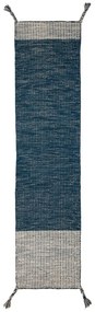 Flair Rugs koberce Ručně tkaný kusový běhoun Indira Blue Rozměry koberců: 60x200