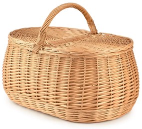 Piknikový proutěný koš Crate V. š.49 x hl.32 x v.25/40