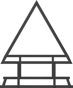 vidaXL Stojan na palivové dřevo Ocel válcovaná za studena [864314] Barva: Bílá