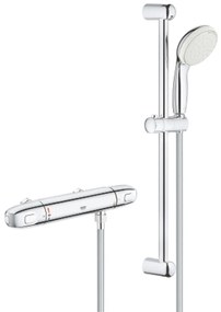Grohe Grohtherm 1000 sprchový set s termostatem na zeď, rozteč 120 mm, chrom 34153004