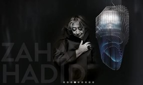 SLAMP: AVIA, závěsné svítidlo SLAMP by Zaha Hadid Barva: Slábnoucí bílá, Velikost: S