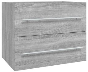 Skříňka pod umyvadlo šedá sonoma 60x38,5x48 cm kompozitní dřevo - Default Title