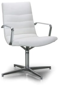Antares Kožená konferenční židle PROKURIST, bílá