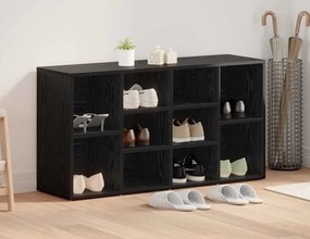 vidaXL Lavička na boty 103 x 30 x 54,5 cm Kompozitní dřevo [875160] Barva: Černý dub