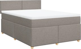 Box spring postel s matrací taupe 140x200 cm textil 3286700