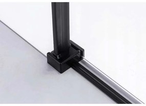 BPS-koupelny Obdélníkový sprchový kout HYD-OK14C 120x90 černá/transparent - bez vaničky
