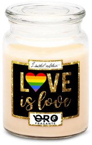 Svíčka LGBT Love is love (Vůně svíčky: Vanilka)