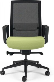 Kancelářská ergonomická židle BESTUHL S27 BLACK — více barev, snímatelný potah Modrá