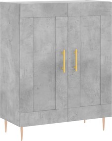 Skříň highboard betonově šedá 69,5x34x180 cm kompozitní dřevo 3195783