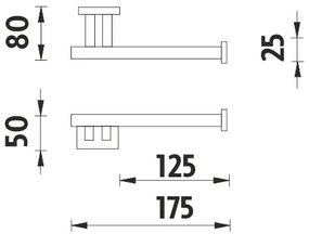 Nimco Držák na toaletní papír KEIRA - KE 22055-26