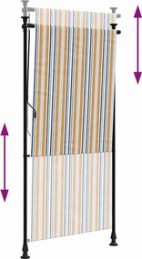 vidaXL Venkovní roleta 100 x 270 cm [368772] Barva: Modrá