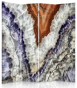 Ozdobný paraván Kameny - 145x170 cm, čtyřdílný, obustranný paraván 360°