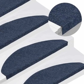 Samolepicí nášlapy na schody 15 ks 65x22,5x3,5 cm modré 136399