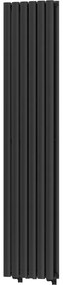 Mexen Dallas dekorativní radiátor 1600 x 360 mm, 1039 W, černý - W214-1600-360-00-70