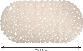 MSV GALETS protiskluzová podložka do vany béžová / PVC / 99 x 39 cm