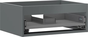 Mexen Box-A, závěsná skříňka 60 cm, 1 zásuvka, grafitová matná, 91AX0-0600-235-1-66