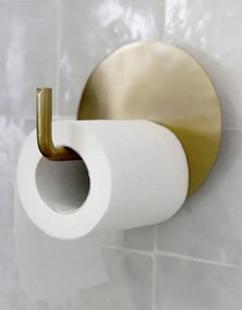 .Držák toaletního papíru Text Brass
