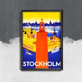 Designovy plakát Švédsko stockholm