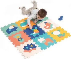 Ludi Puzzle pěnové 90x90 cm Zvířátka / od 10 měsíců