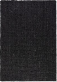 Hanse Home, Kusový koberec Bouclé Jute 105976 Black, 60x90, černá, chodba / předsíň