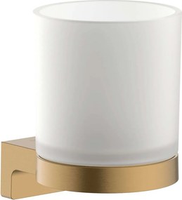Hansgrohe AddStoris S - Držák kartáčků a pasty, matné sklo/kartáčovaný bronz 41769140