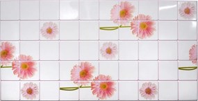 Obkladové panely 3D PVC TP10014007, rozměr 955 x 480 mm, květy gerbery, GRACE