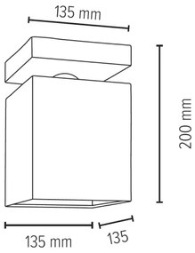 Spot-Light 2284174 - Stropní svítidlo INGER 1xE27/25W/230V