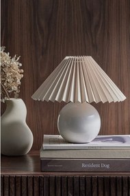 Béžová/krémová látková stolní lampa (výška 22 cm) Mimmi – Ellos Home