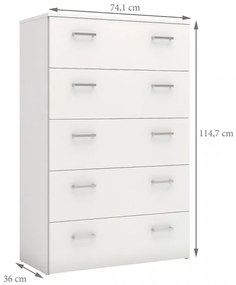 FALCO Komoda Home 22 bílá