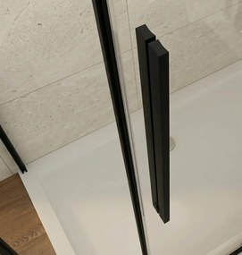 Gelco Luxor Black sprchové dveře do niky 110 x 200 cm posuvné černá čiré sklo GU1211B