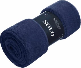 Spod Igły i Nitki Přehoz z mikrovlákna 200x220 Solo navy blue