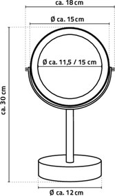 Sapho, DAISY kosmetické zrcátko LED, chrom
