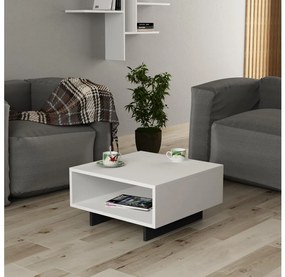Asir | Konferenční stolek HOLA 32x60 cm bílá/černá | AS0888