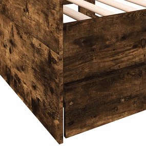 Válenda se zásuvkami bez matrace kouřový dub 90 x 190 cm 3280829