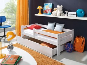 Dětská postel se zábranou Ourbaby Guardy White 160x90 cm bílá
