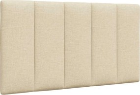 Rám postele bez matrací Hanko krémově 90x200 cm textil 3310368
