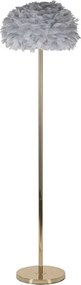Stojací lampa Feathers 170 cm šedá/zlatá