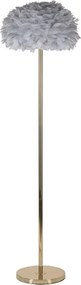 Stojací lampa Feathers 170 cm šedá/zlatá