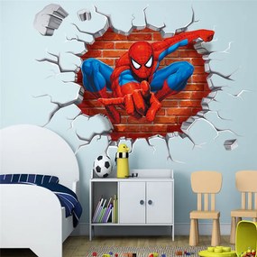 Živá Zeď Samolepka na zeď Spiderman ze zdi