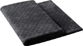 Hotelový přehoz – běhoun Velvet 60x200 cm barva černá látka lesklé, sametová