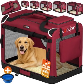 Box pro psa skládací XXXL 101x70x70cm tmavě červená